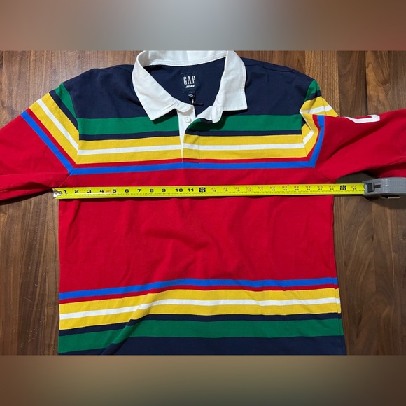 PALACE | Shirts | Palace Gap Rugby Shirt Navy Multi Stripe Mens Size ...